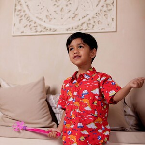 Cotton Block Printed Co-ord Set for Boys | Shirt and Shiort Sets for ...