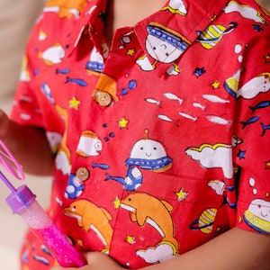 Cotton Block Printed Co-ord Set for Boys | Shirt and Shiort Sets for ...