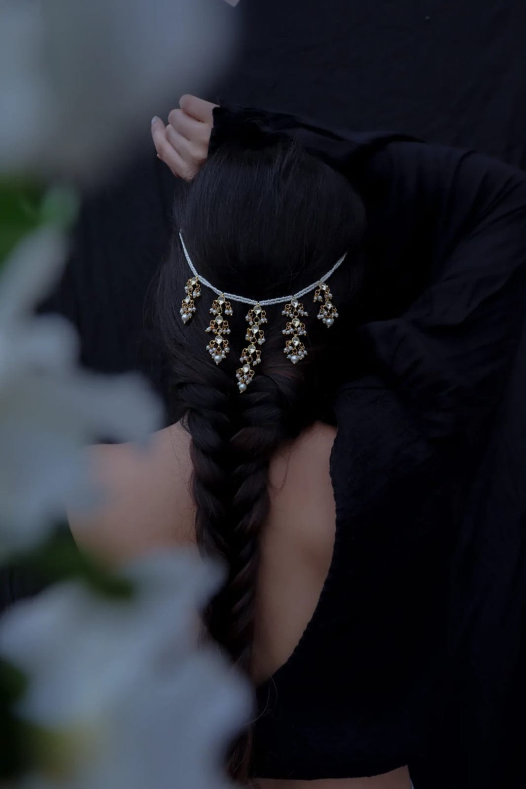 Kundan Mathapatti/ Indian Jewelry/ Sheesh Phool/ Head Band/ Polki ...