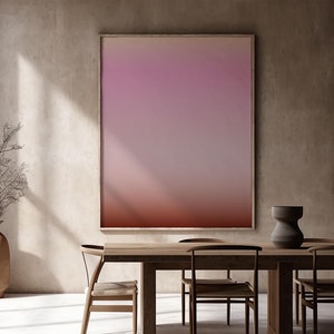 Abstract Gradient Blur Poster, Warm Bordeaux Red Pink Wall Art, Trendy ...