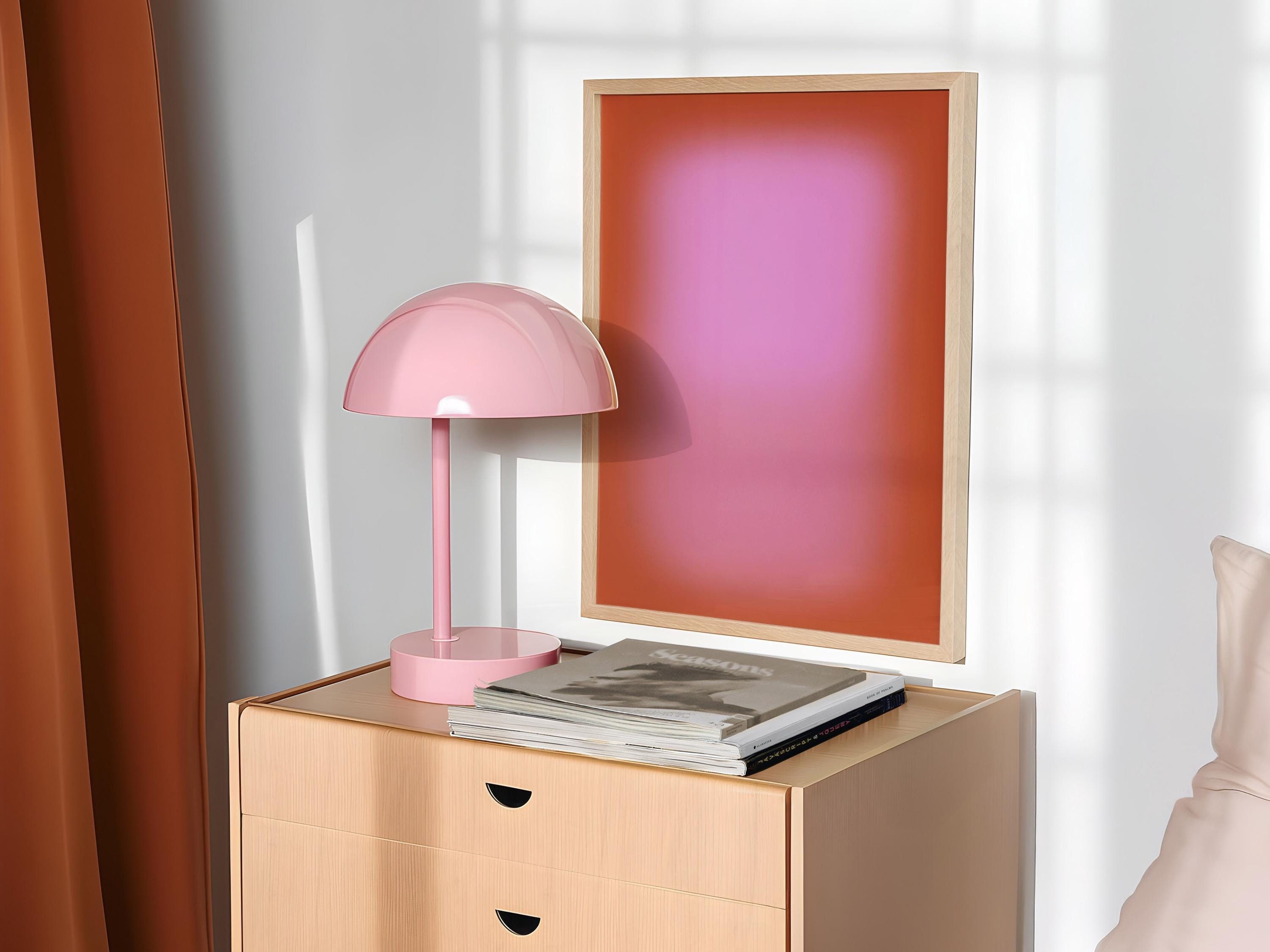 Pink Red Gradient Poster, Printable Modern Blur Painting, Abstract ...