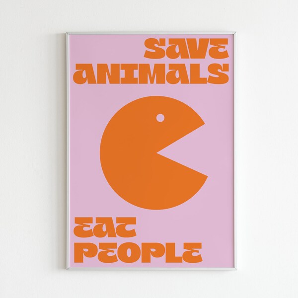 Save the Animals Poster - Etsy