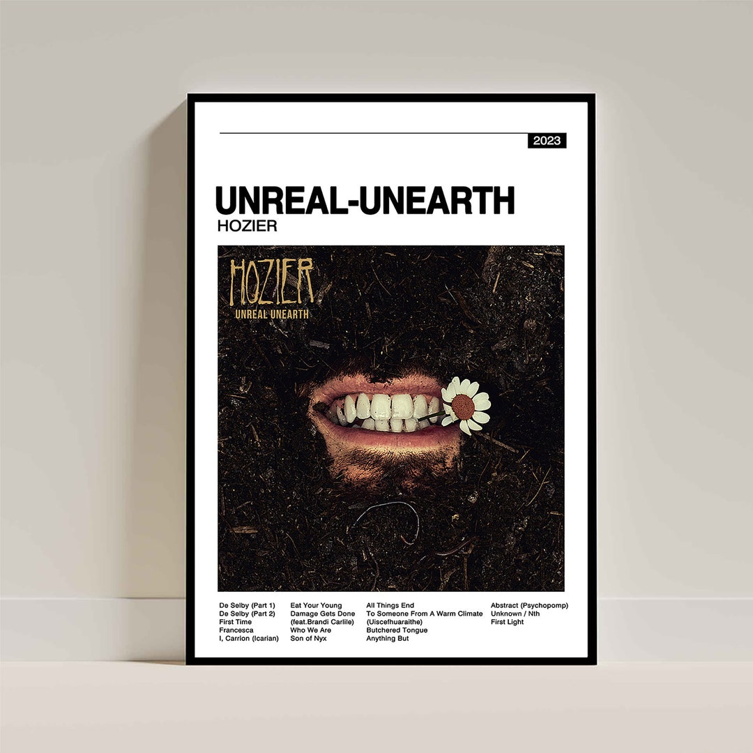 Unreal Unearth Poster Hozier Poster Album Minimalism - Etsy