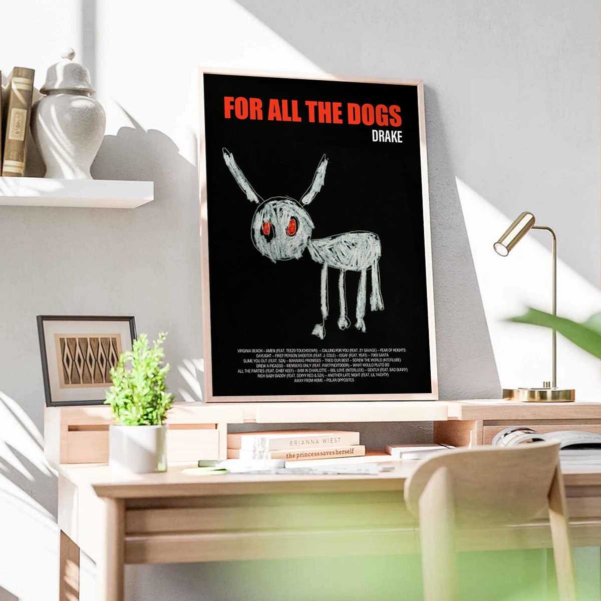 For All The Dogs - Drake Poster - Album Art Poster - Album Cover sold ...