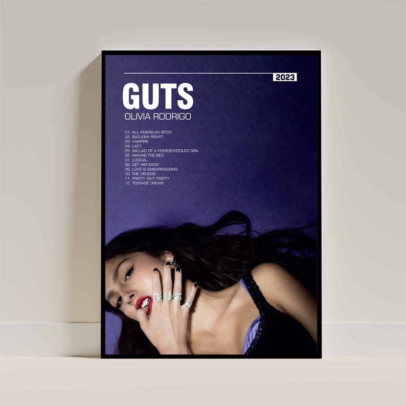 GUTS Olivia Rodrigo Poster Album Minimalism Poster Album - Etsy