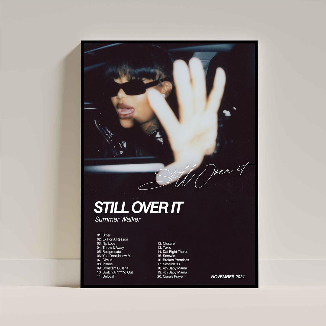 Still Over It Poster Summer Walker Poster Album Minimalism - Etsy