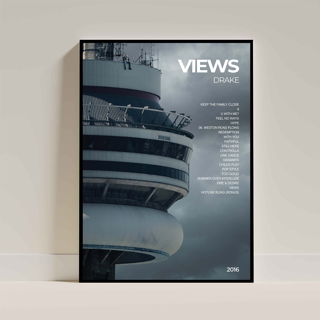 Views Poster Drake Poster Album Art Poster Album Cover - Etsy
