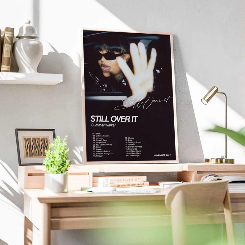 Still Over It Poster Summer Walker Poster Album Minimalism - Etsy