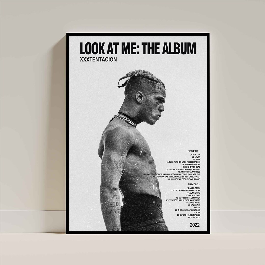 Look At Me The Album A Xxxtentacion Poster Album Art Etsy