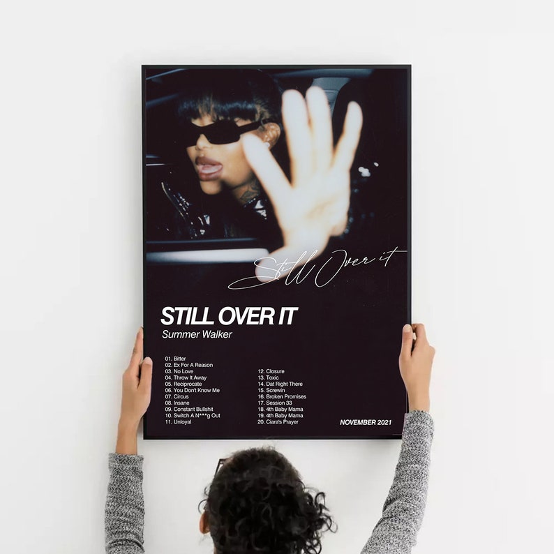 Still Over It Poster Summer Walker Poster Album Minimalism - Etsy