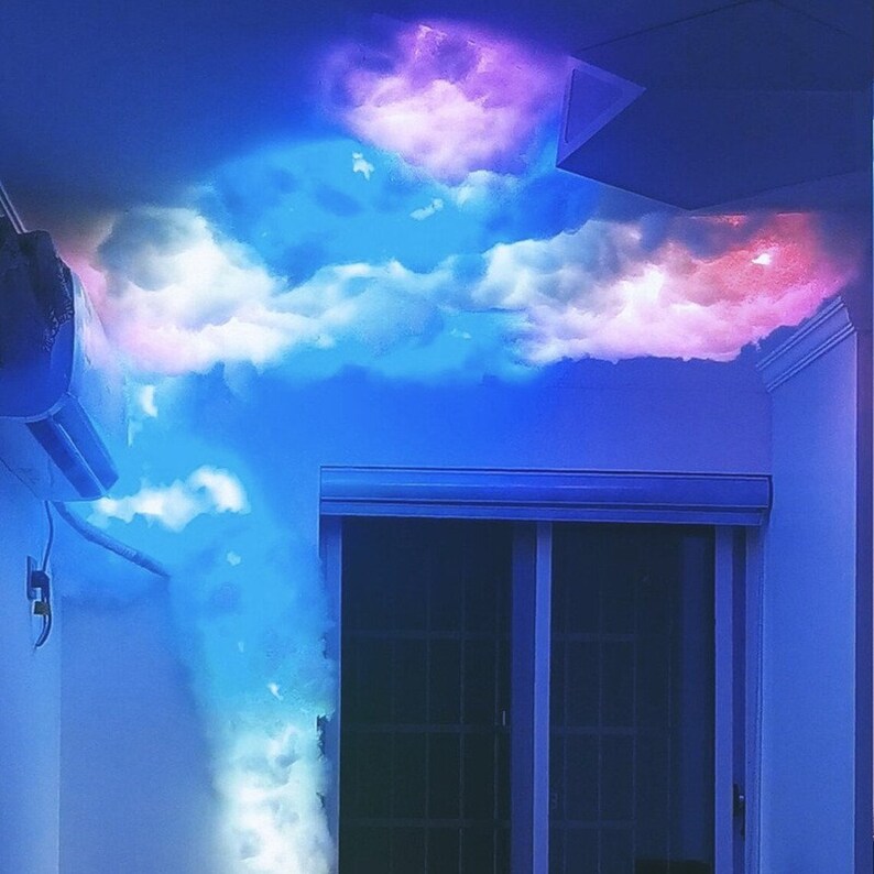 Cloud Light, 3D Thundercloud LED Light Cotton Lightning Cloud Colorful ...