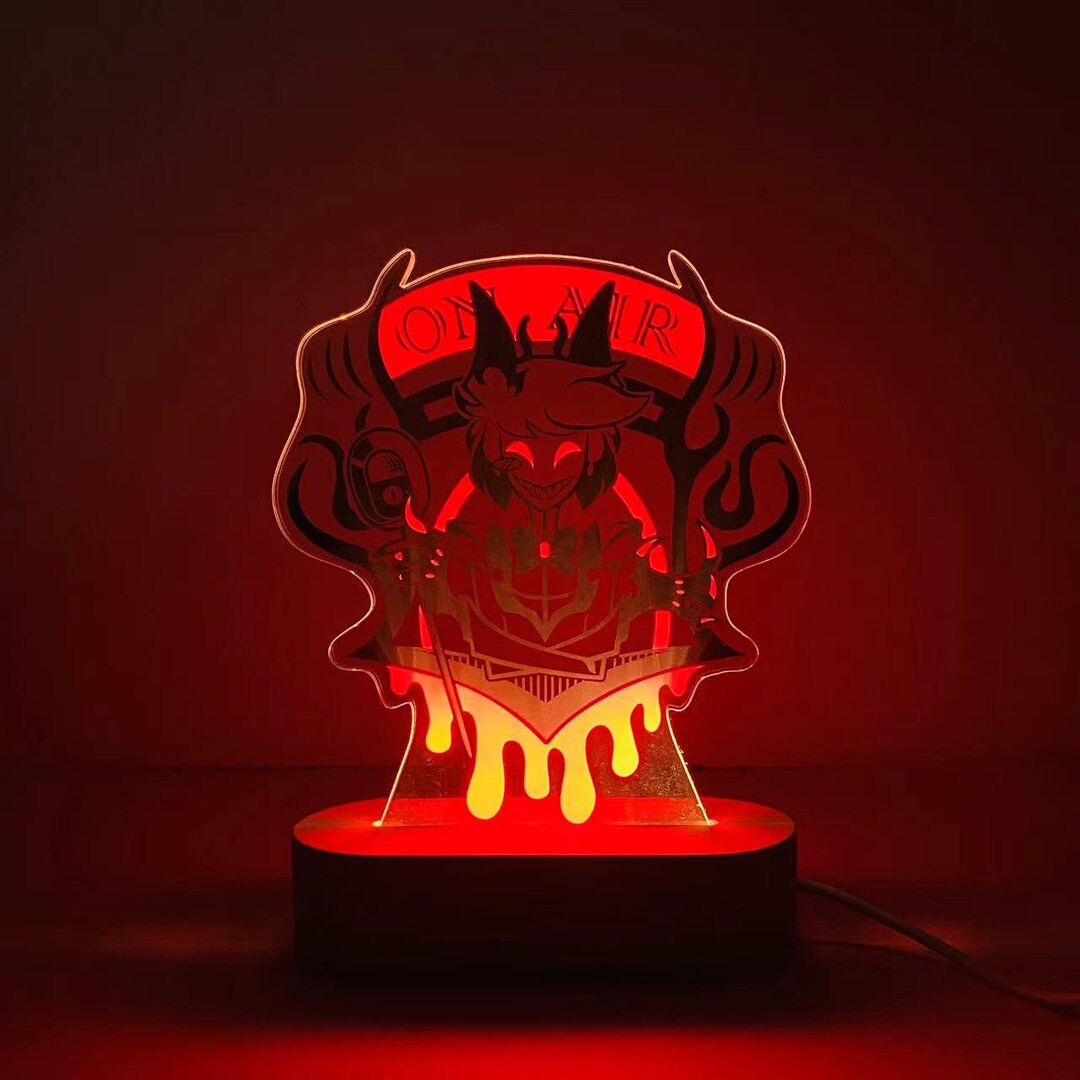 Hazbin Hotel Alastor Night Light, Gift for Gamers, Christmas Gift ...