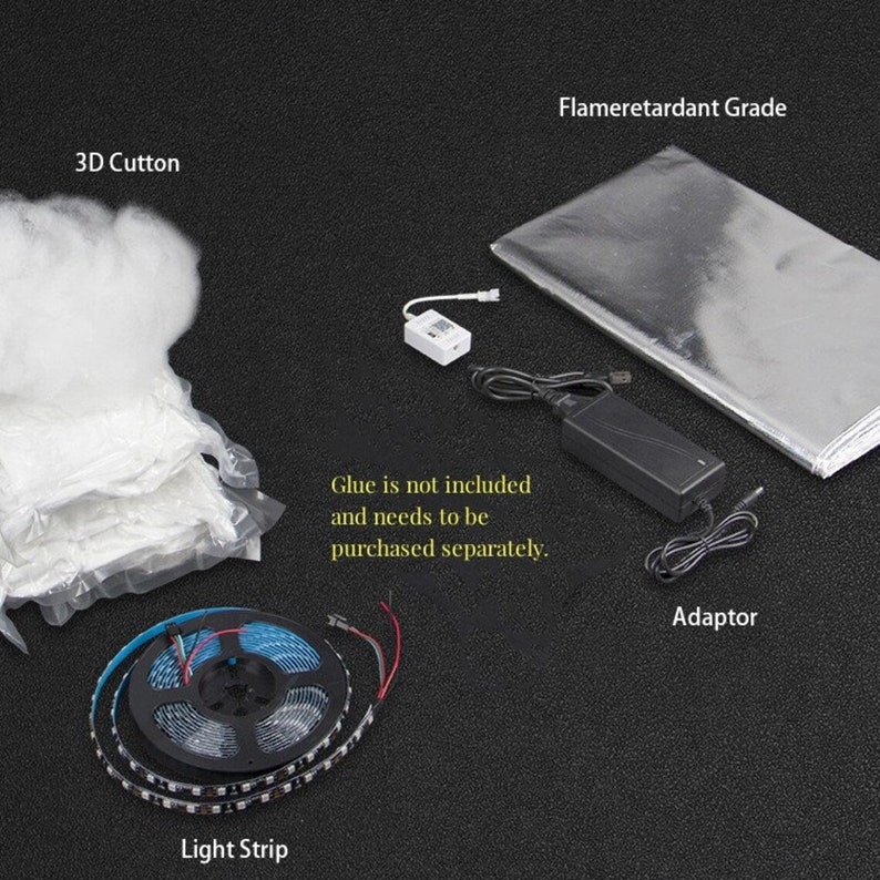 Cloud Light, 3D Thundercloud LED Light Cotton Lightning Cloud Colorful ...