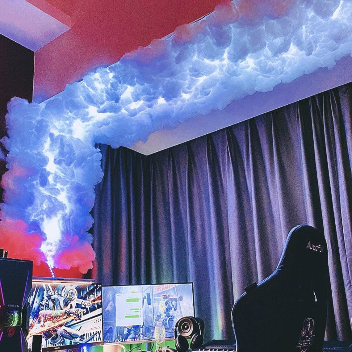 Cloud Light, 3D Thundercloud LED Light Cotton Lightning Cloud Colorful ...