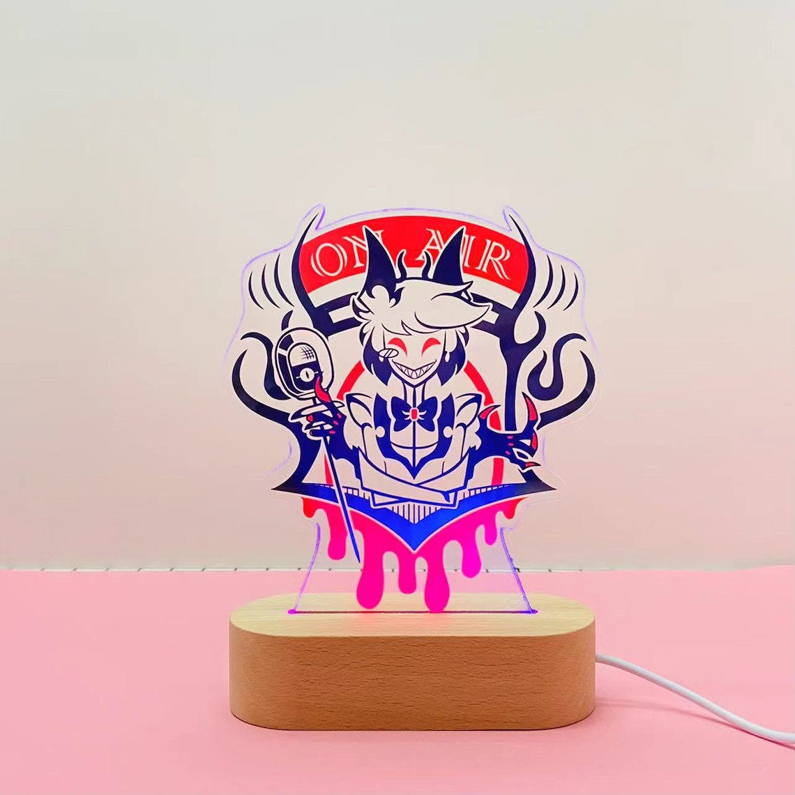 Hazbin Hotel Alastor Night Light, Gift for Gamers, Christmas Gift ...