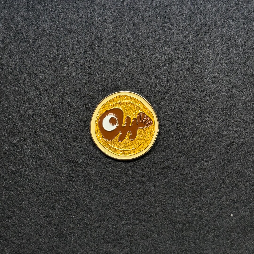 Golden Egg Salmon Metal Enamel Pin Badge, Splatoon Cosplay Pin Fandom ...