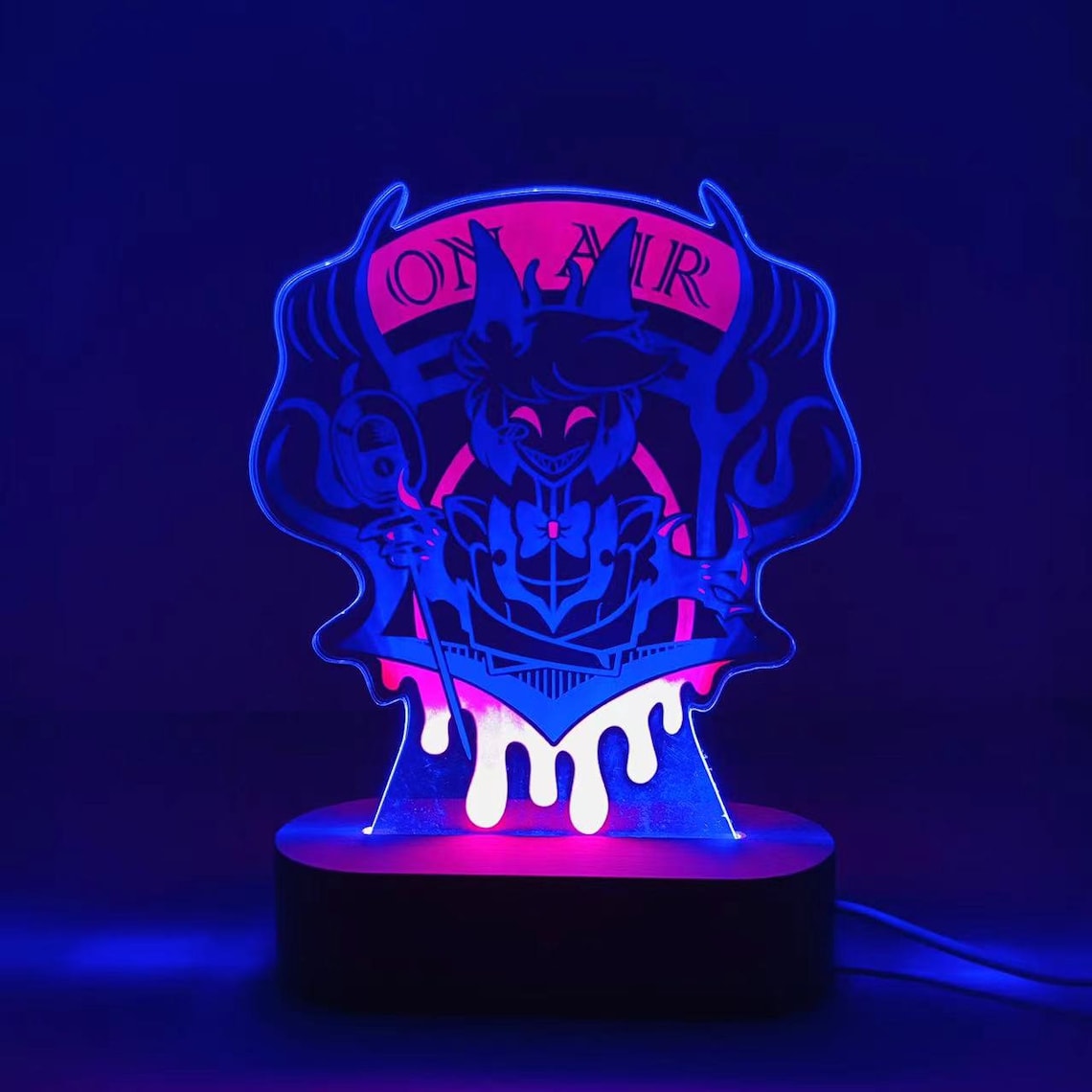 Hazbin Hotel Alastor Night Light, Gift for Gamers, Christmas Gift ...