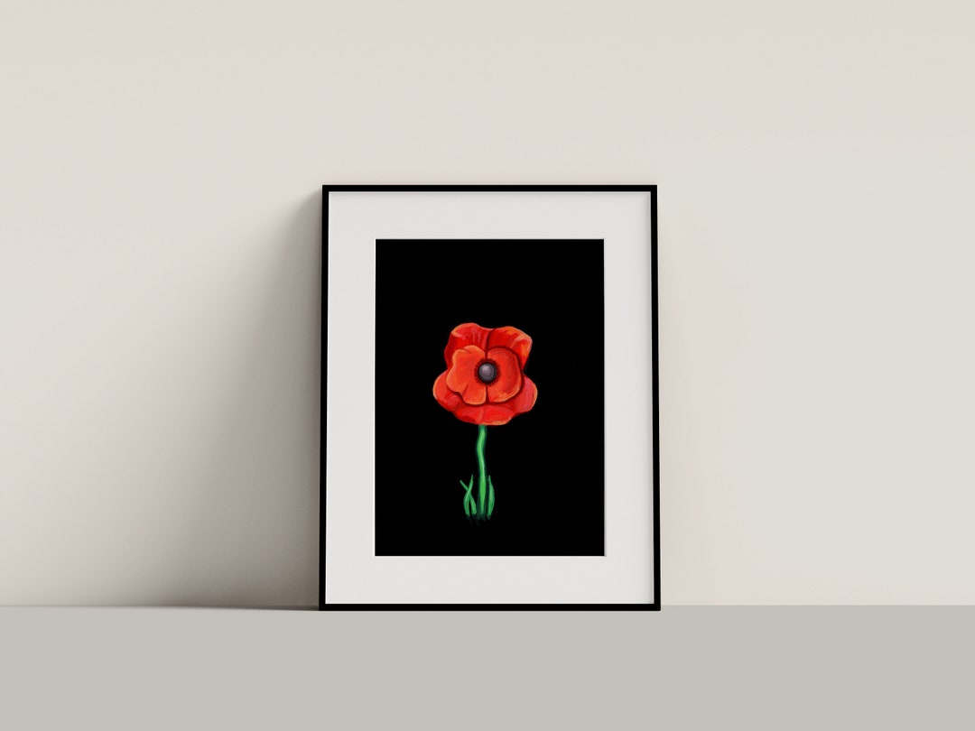 Red Poppy cannon Fodder Art Print - Etsy