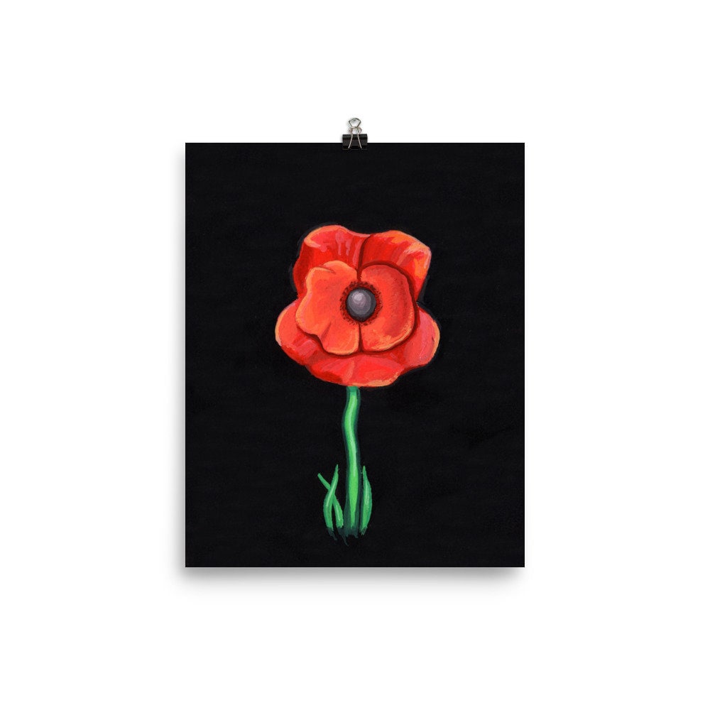 Red Poppy cannon Fodder Art Print - Etsy