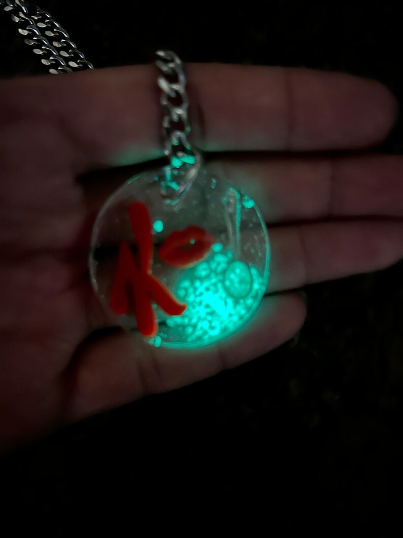 BIG KETAMINE NECKLACE, Special K Necklace, Spoon Necklace, Glow in the ...