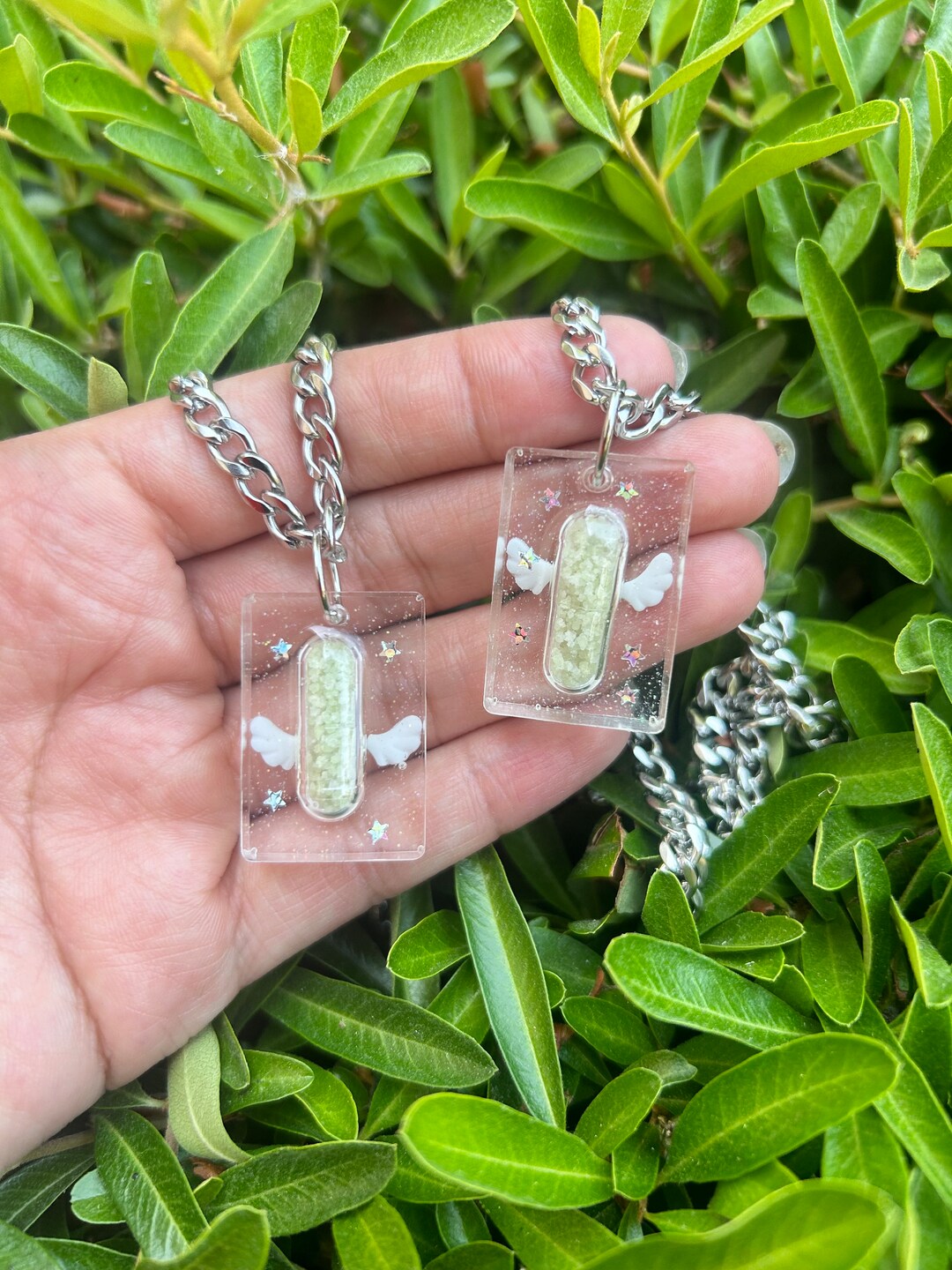 HOLY MOLLY NECKLACE, Glow in the Dark, Rave Jewelry, Festival Jewelry ...