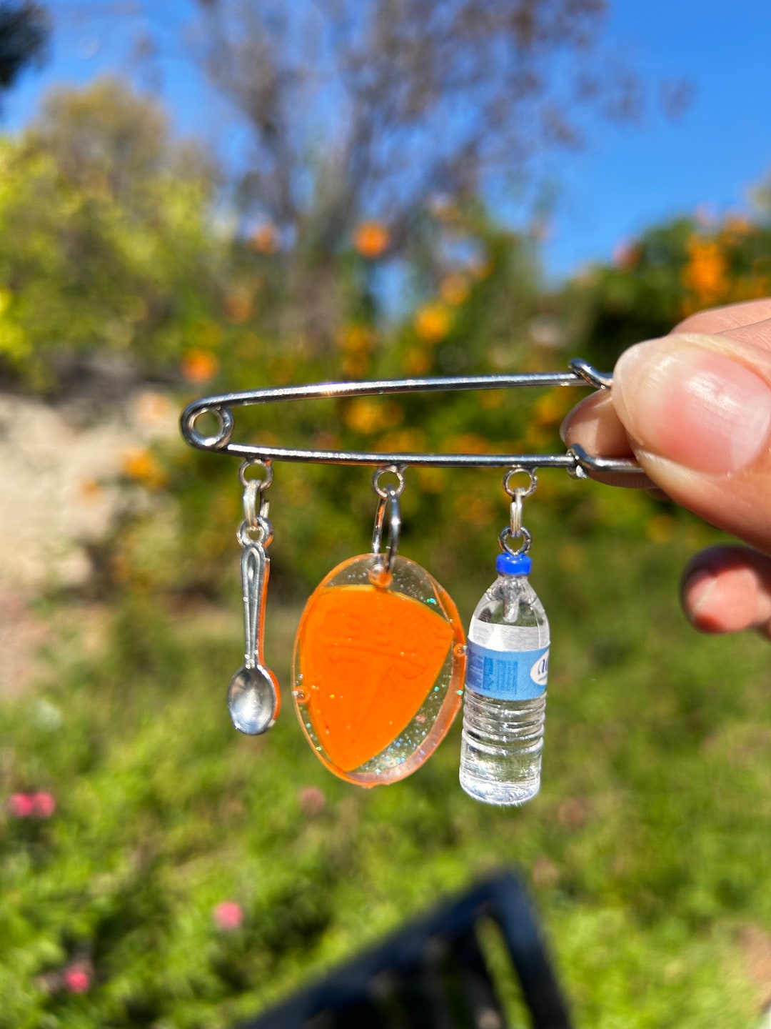 HARD SUMMER PINS, Rave Pins, Pins, Spoons, Water Charms, Orange Tesla ...