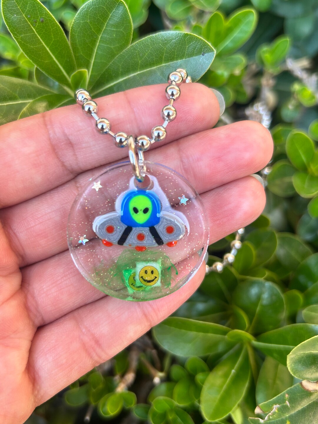 ALIEN ACID NECKLACE, Acid Art, Rave Accessories, Festival Wear, Acid ...