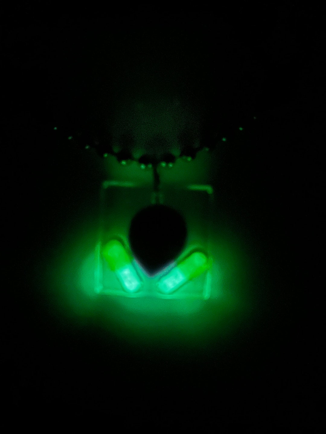 ALIEN XTC NECKLACE, Glow in the Dark, Rave Necklace, Molly Necklace ...