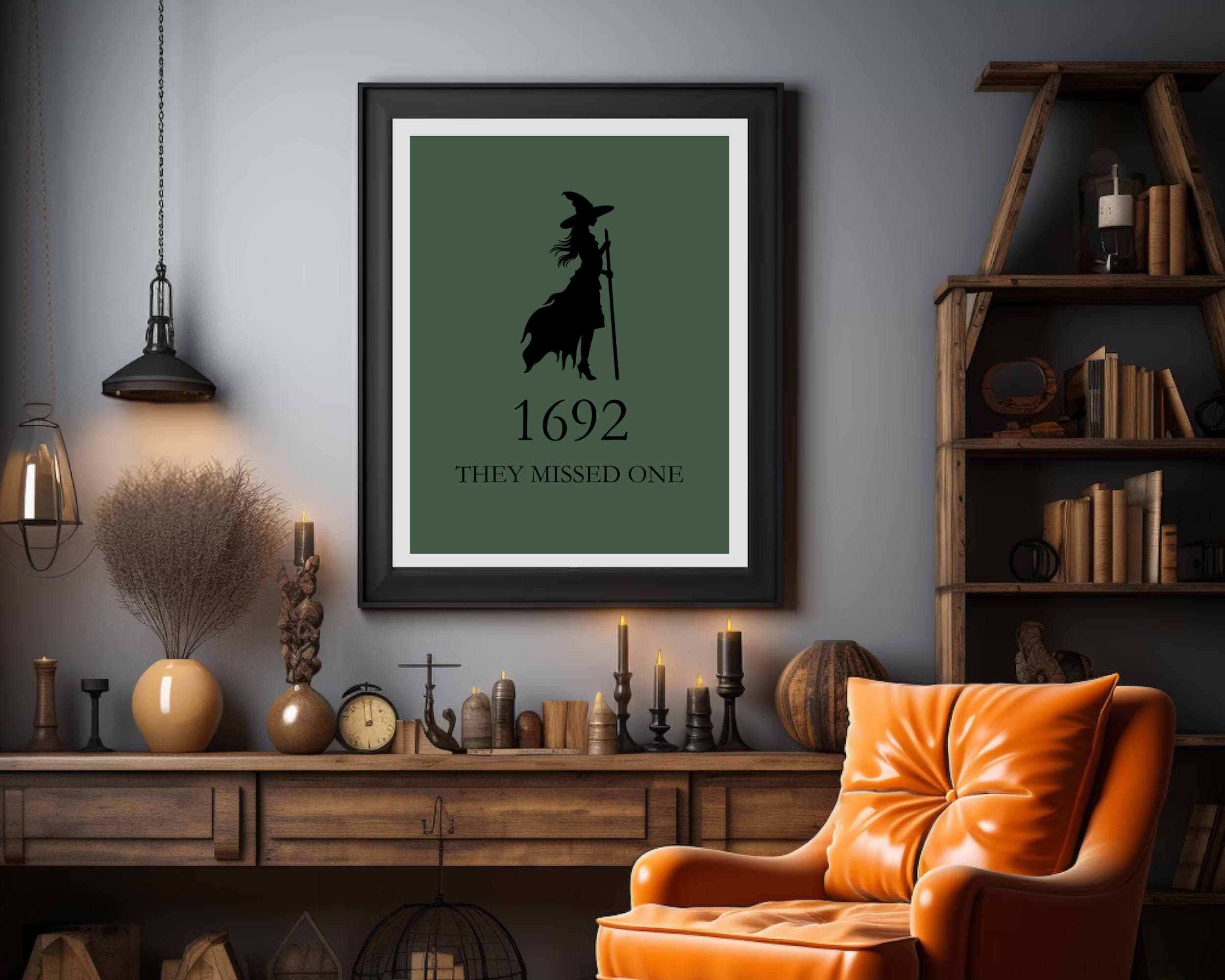 Salem Witch Trials Printable Wall Art Halloween Decor 1692 They Missed ...
