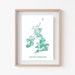 Minimalist United Kingdom Map Poster, UK Map Wall Art, Office Decor ...