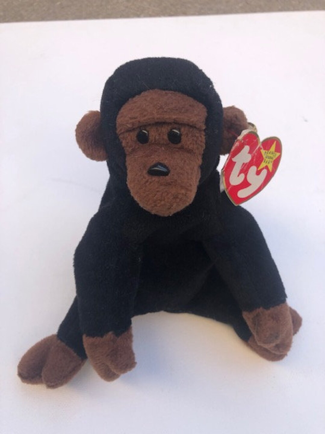 Ty Warner Beanie Baby Plushie Stuffed Animal Monkey With Tag Label - Etsy