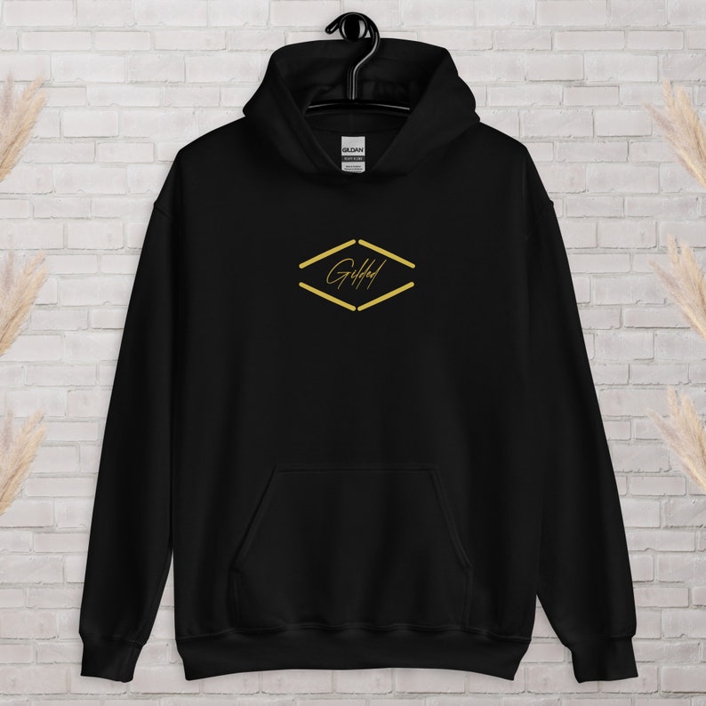 Gilded Gold Diamond Minimalistic Streetwear Merch Black Unisex Cotton ...