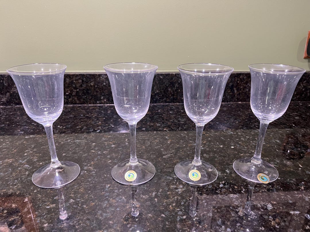 Optic-crystal Glassware - 4 Piece Set - Etsy