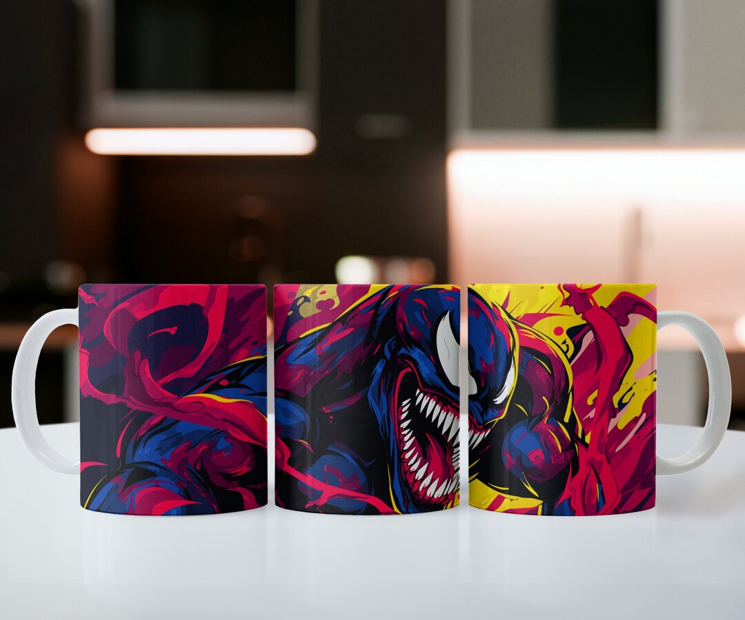 Venom 11oz & 15oz Mug Wrap Sublimation Mug Design PNG - Etsy Australia