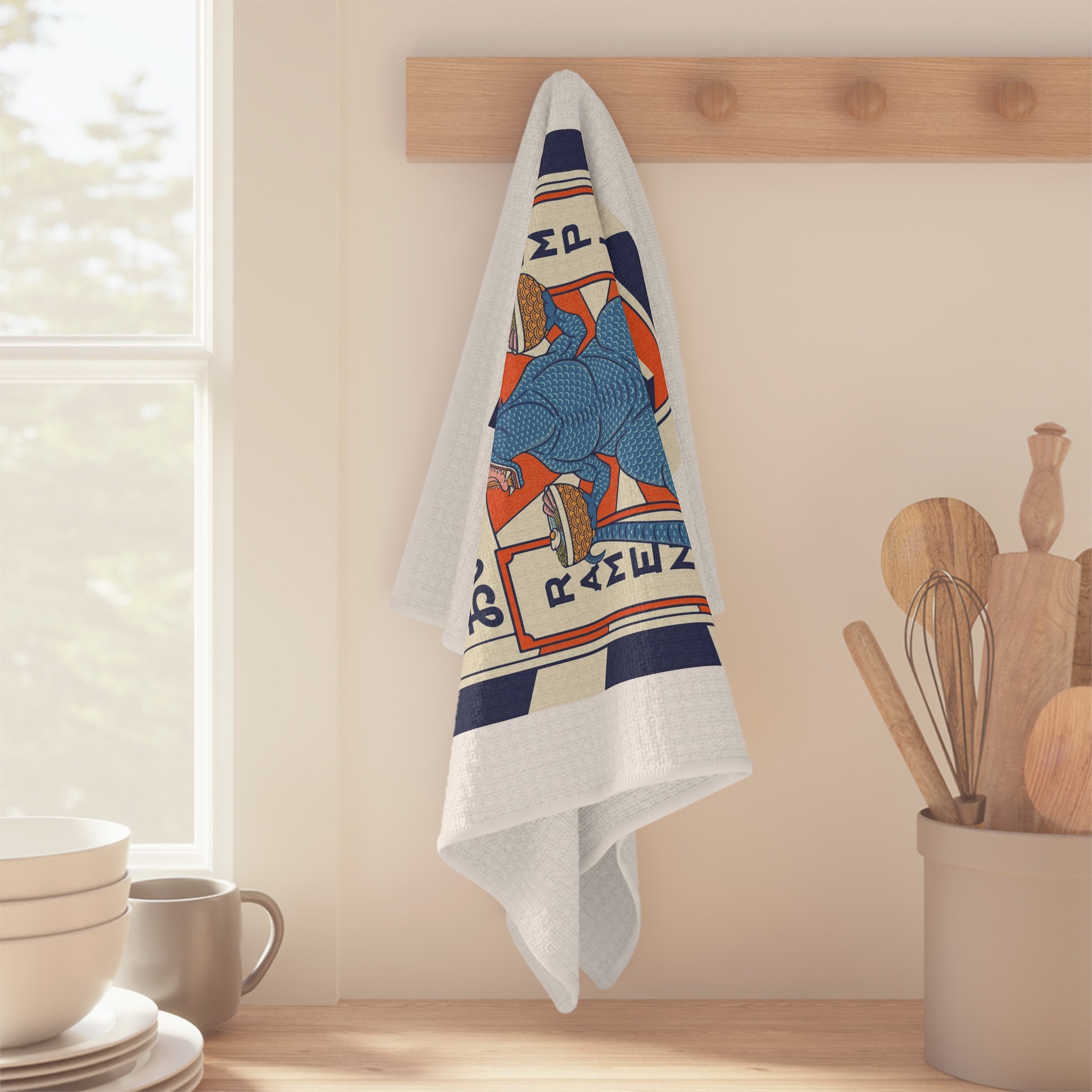 Godzilla Ramen Kaiju Soft Tea Towel - Etsy