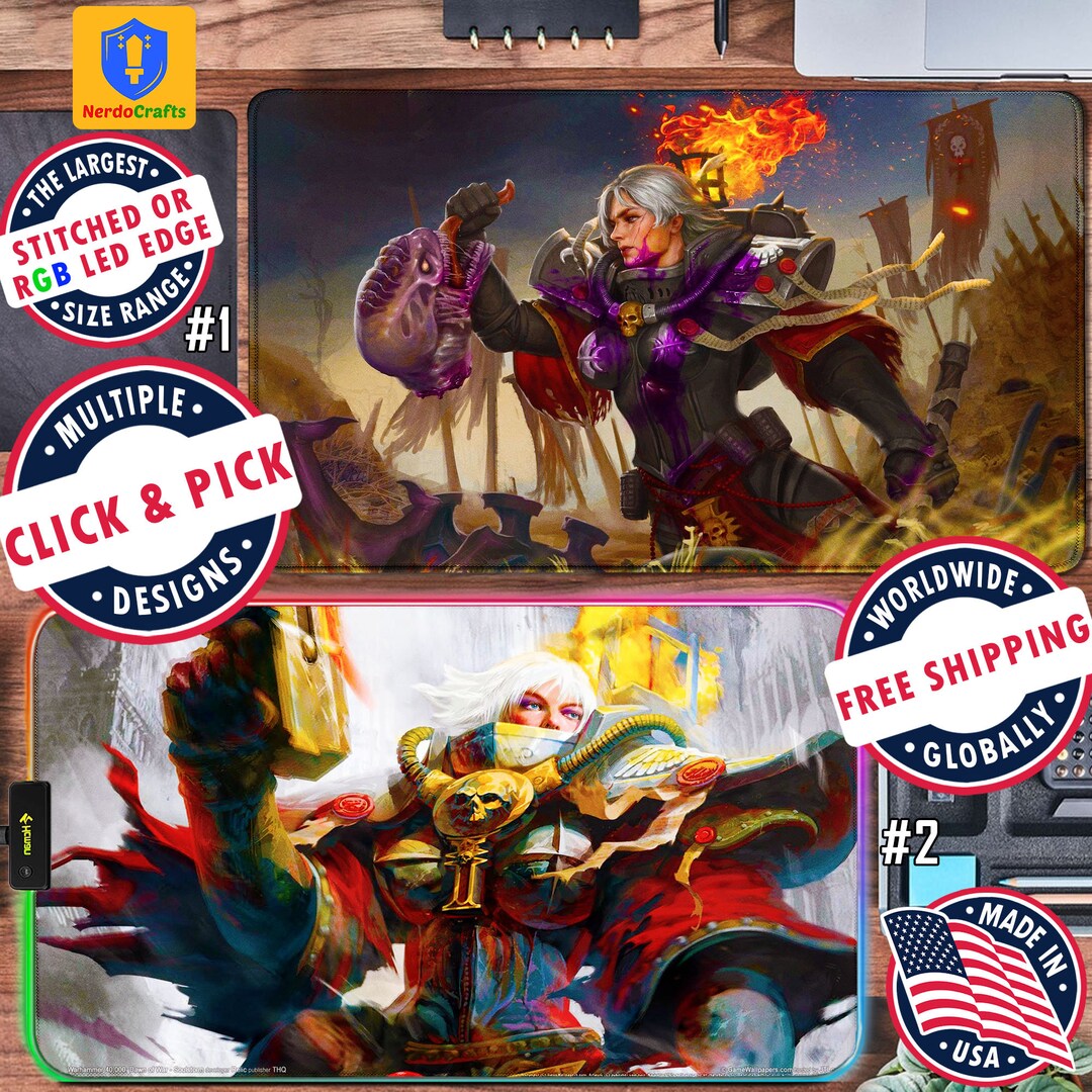 Warhammer 40k Mouse Pad Sisters of Battle Adepta Sororitas - Etsy UK
