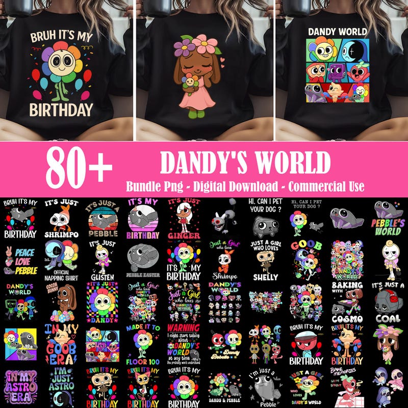Dandy World Stickers - Etsy
