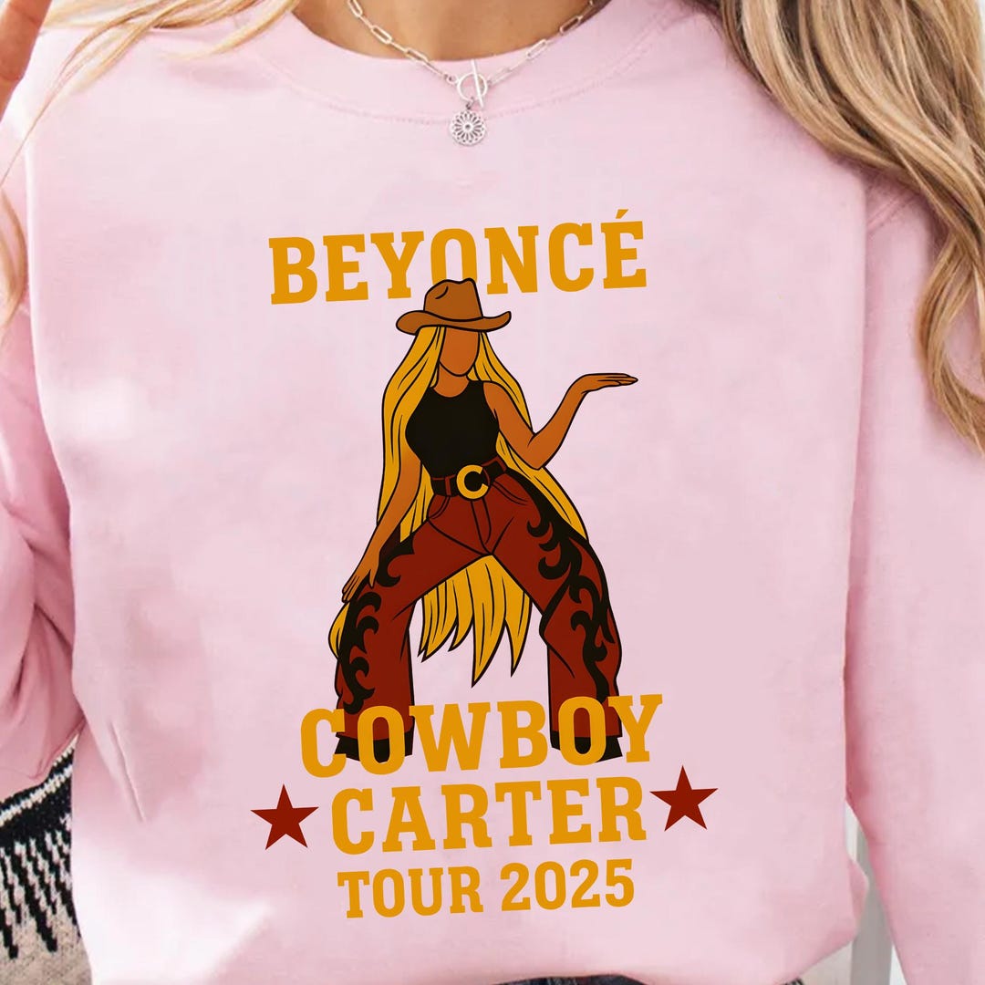 Yonce Cowboy Denim Carter Tour Shirt Png, Beyhive Fan Shirt Png ...