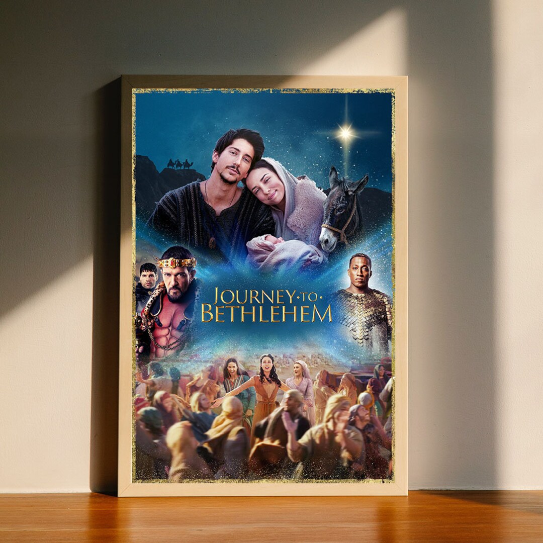 Journey to Bethlehem 2023 Movie Canvas Poster, Wall Art Decor, Home ...