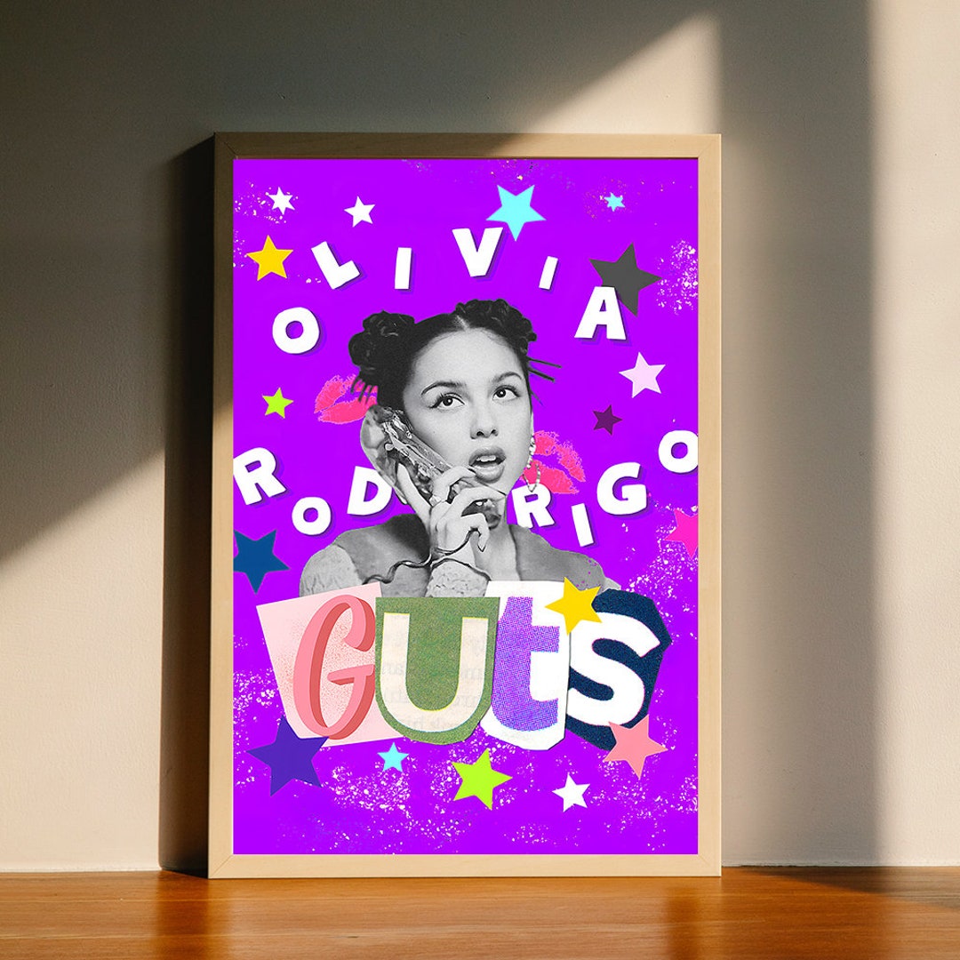 Olivia Rodrigo Guts Canvas Poster, Wall Art Decor, Home Decor, No Frame ...