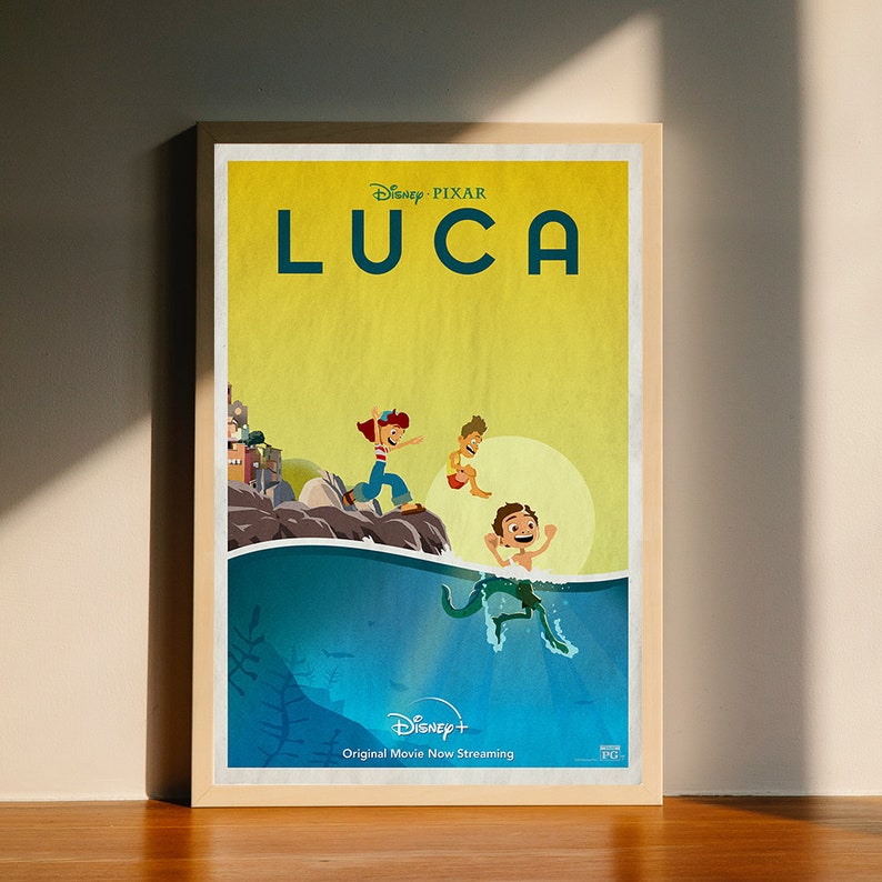 Luca Anime Film Classic Movie Canvas Poster, Wall Art Decor, Home Decor ...