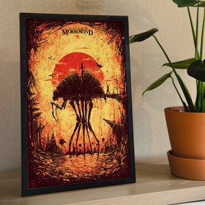 Elder Scrolls Morrowind Game Classic Canvas Poster, Wall Art Decor ...