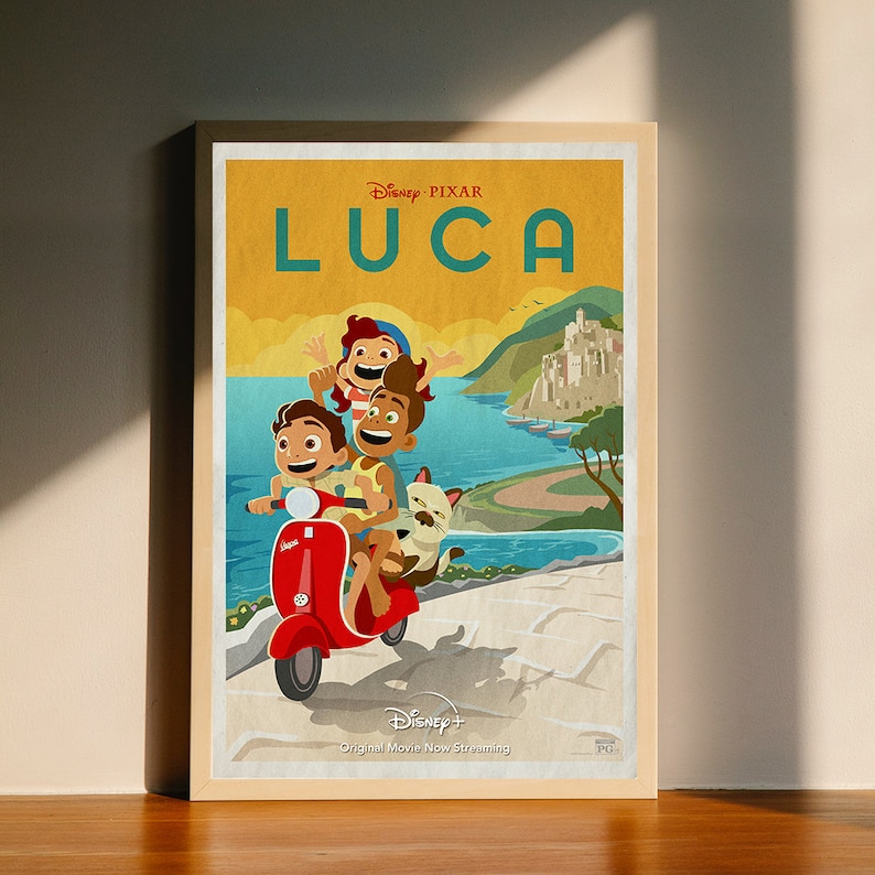 Luca Anime Film Classic Movie Canvas Poster, Wall Art Decor, Home Decor ...