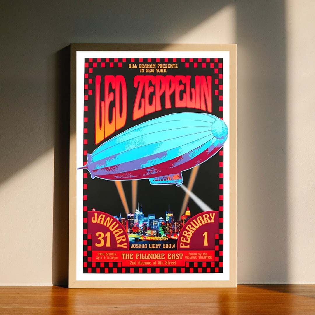 Led Zeppelin Music Canvas Poster, Wall Art Decor, Home Decor, No Frame ...