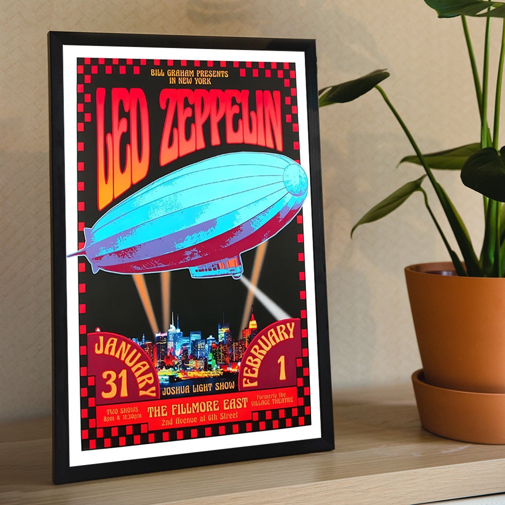 Led Zeppelin Music Canvas Poster, Wall Art Decor, Home Decor, No Frame ...