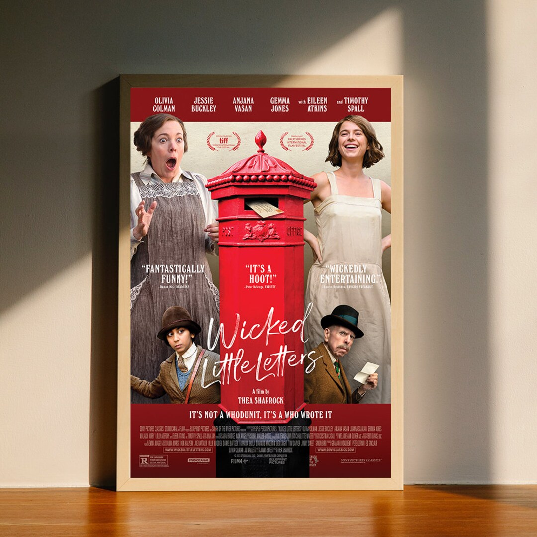 Wicked Little Letters Movie Canvas Poster, Wall Art Decor, Home Decor ...