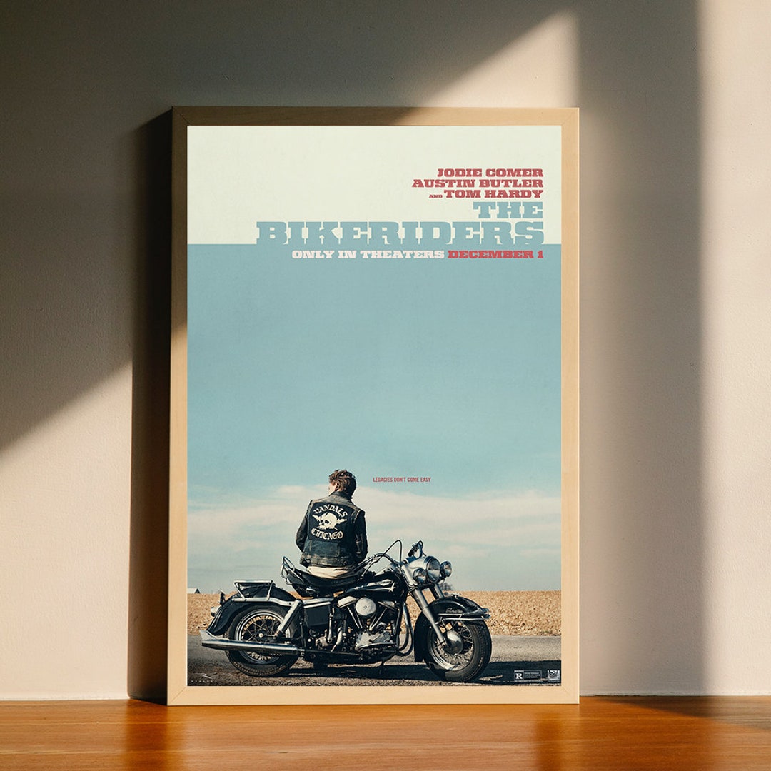 The Bikeriders Tom Hardy 2023 Movie Canvas Poster, Wall Art Decor, Home ...