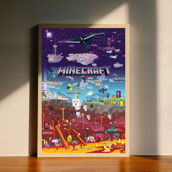 Mincraft Poster - Etsy UK
