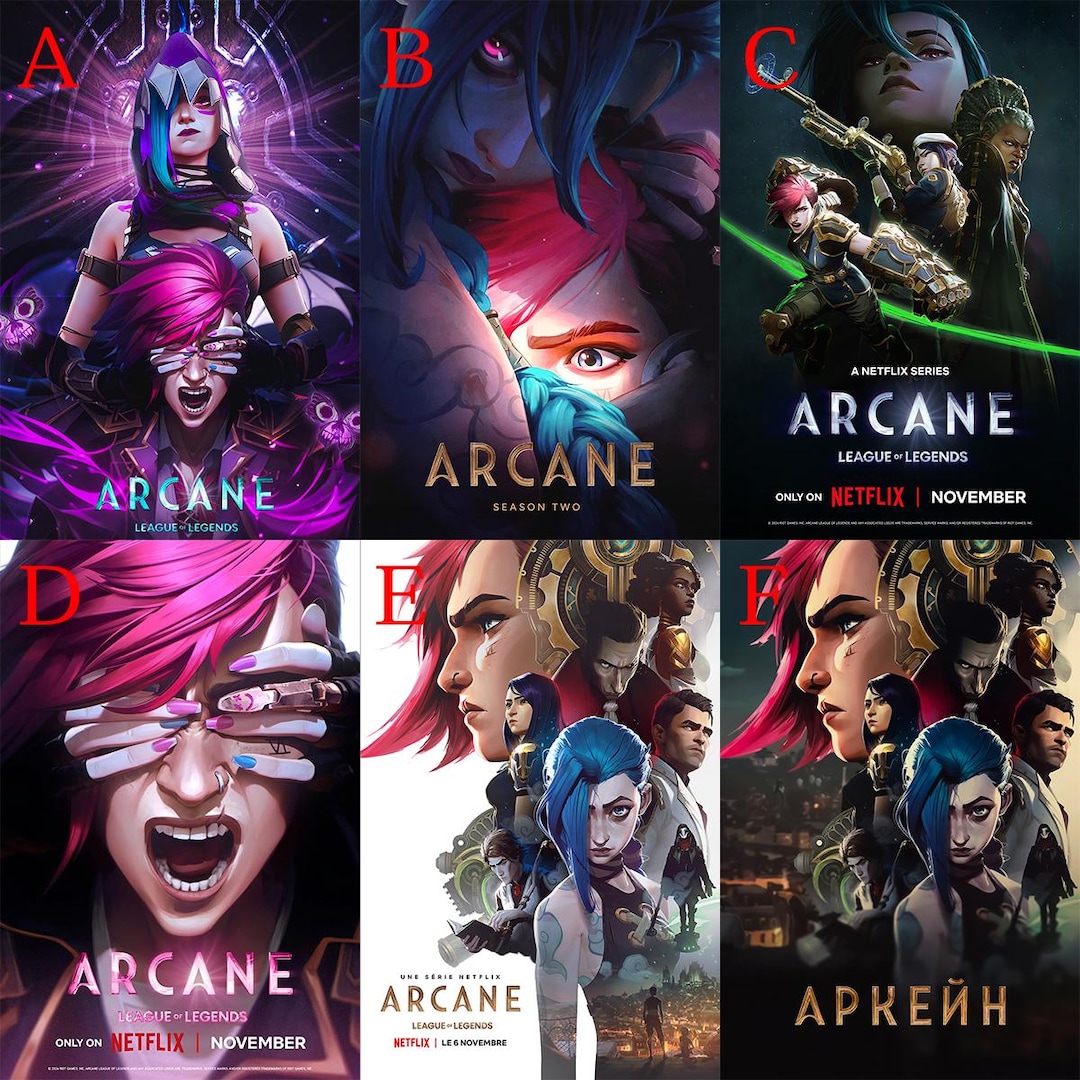 Arcane Season 2 Movie 2024 Poster, Wall Art Decor, Home Decor, No Frame ...