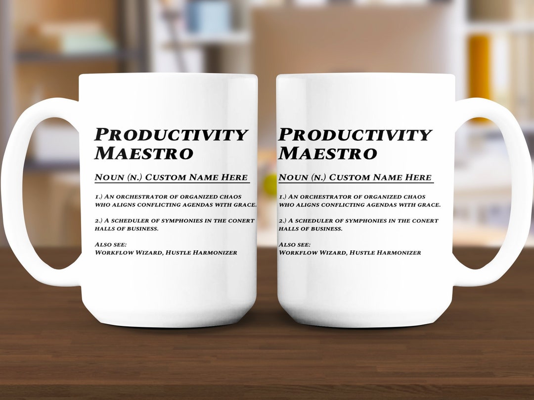 Personalize Funny Office Mug Custom Office Humor Mug Productivity ...